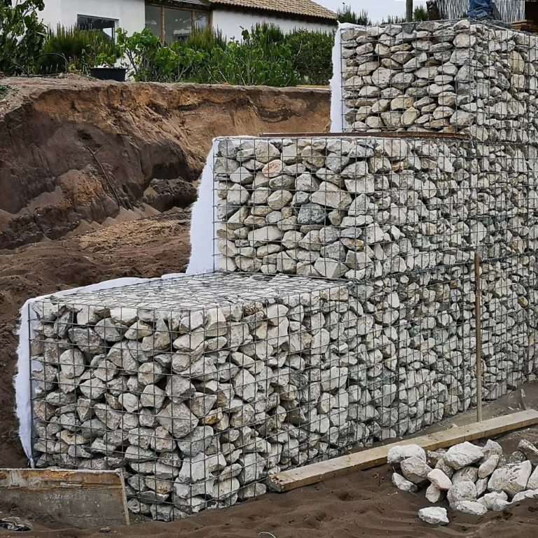 Especificações dos Muros de Gabiões